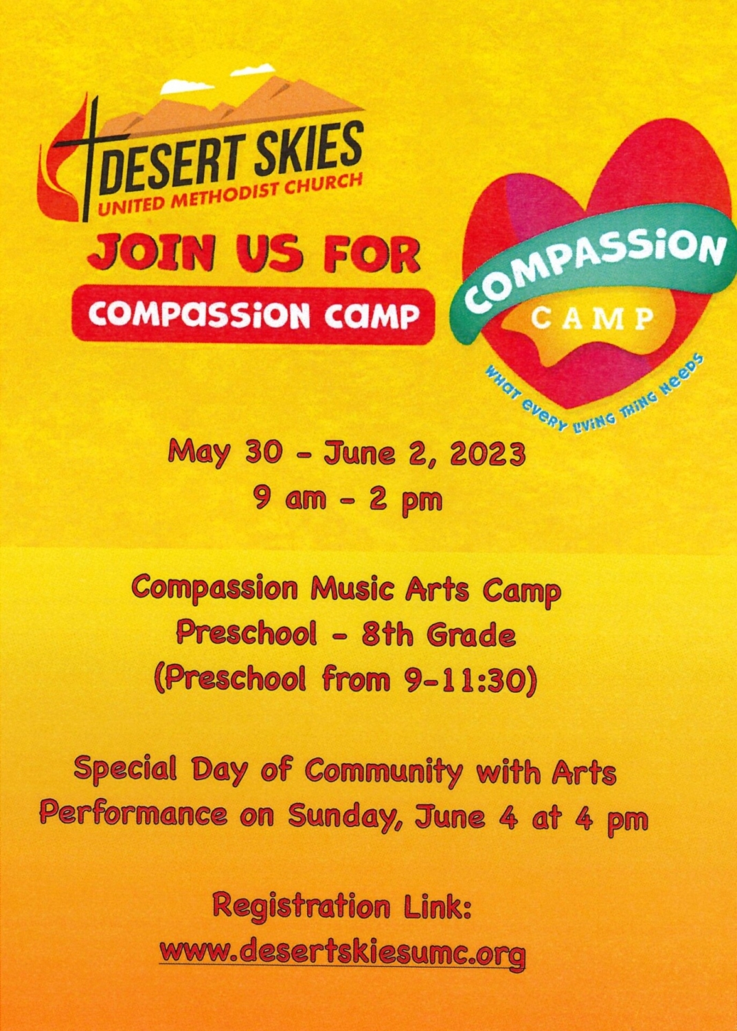 Compassion Camp 2023 – Desert Skies United Methodist Church